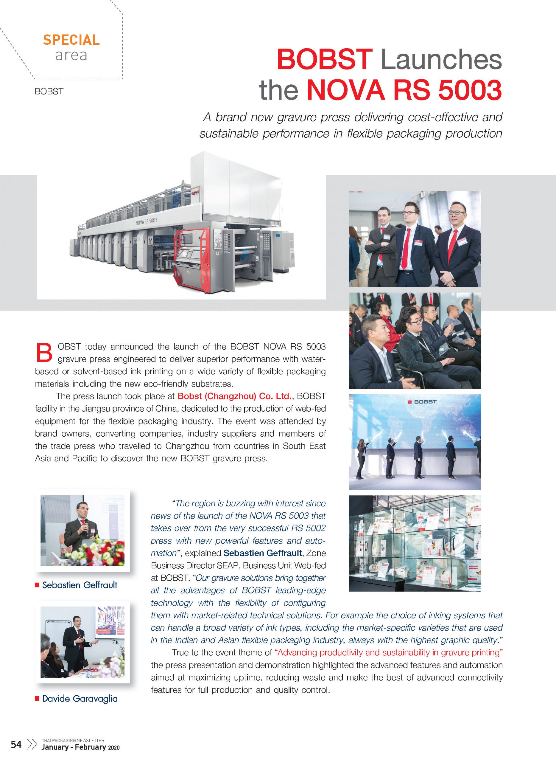 BOBST Launches the NOVA RS 5003 – PACKAGING DIRECTORY THAILAND